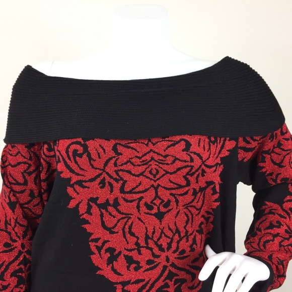 INC International Concepts | Sweaters | Nwt Inc Red Metallic Off ...
